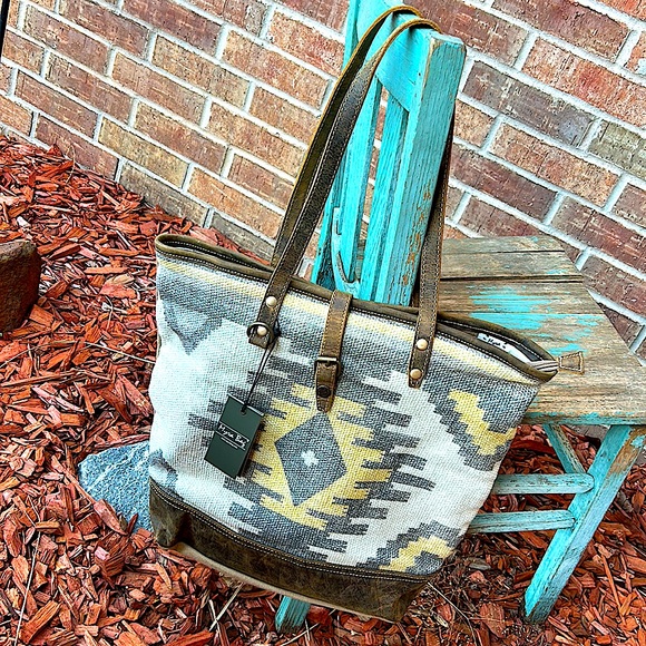 Myra Bag | Bags | Myra Bag Yellow Patchy Tote Nwt Bag | Poshmark